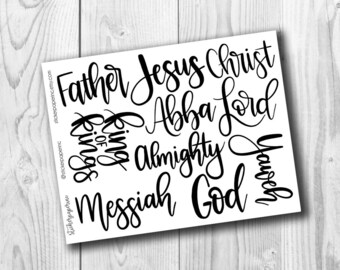 Hand Lettered Bible | Etsy