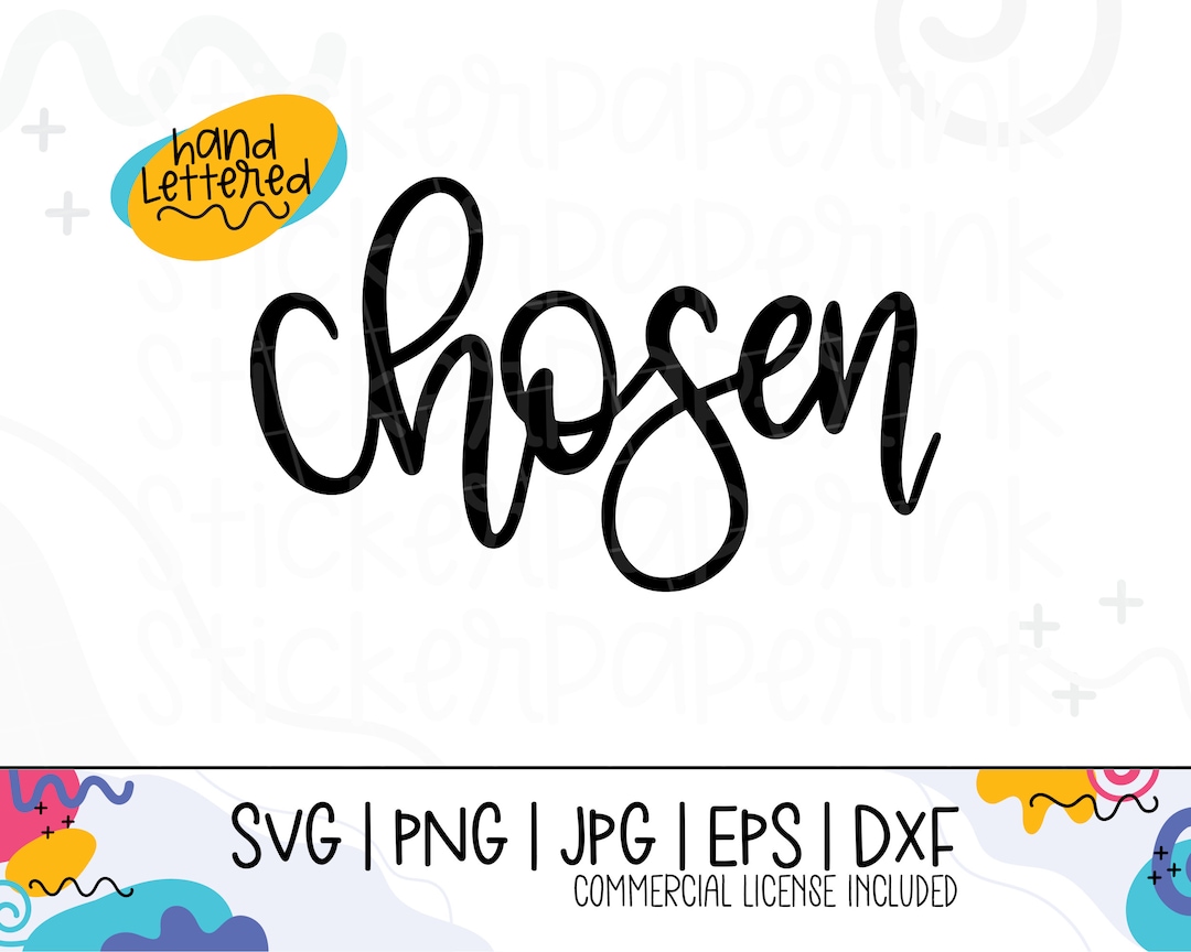 I Am Chosen Svg, Chosen Hand Lettered Svg, Affirmation Svg, Religious ...