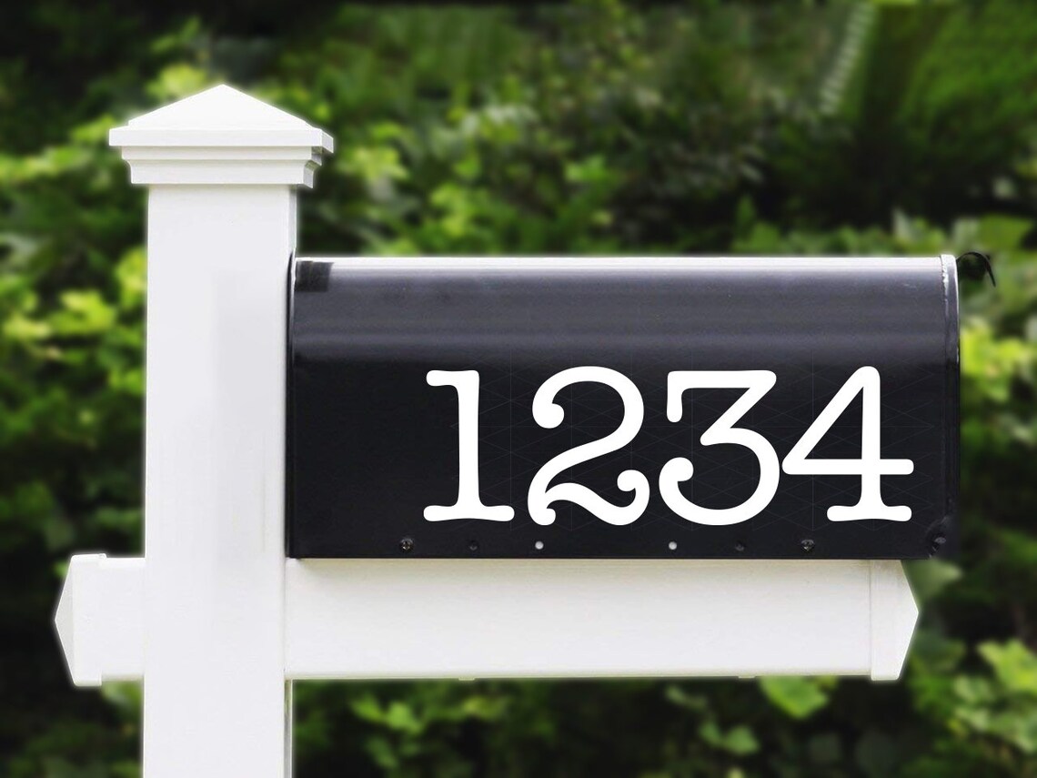 Personalized Mailbox Decal Mailbox Numbers House Number - Etsy
