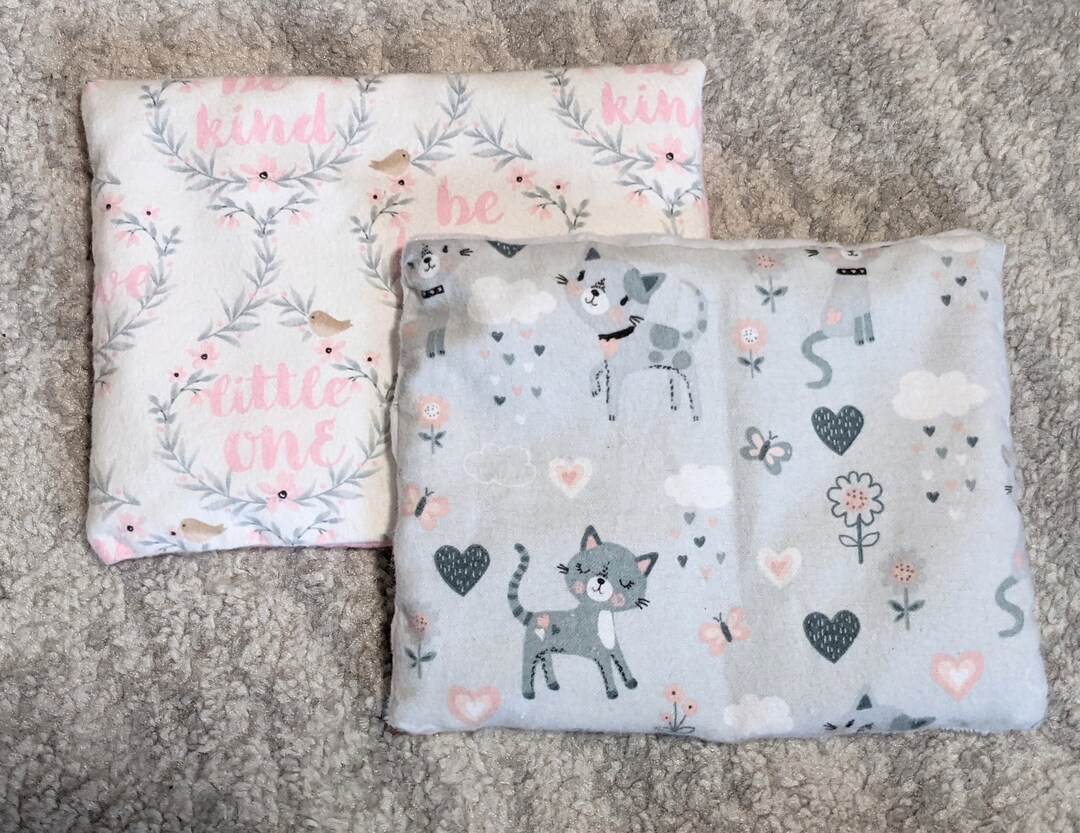 Set of 2 Microwavable Rice Bags With Rice and Lavender - Etsy