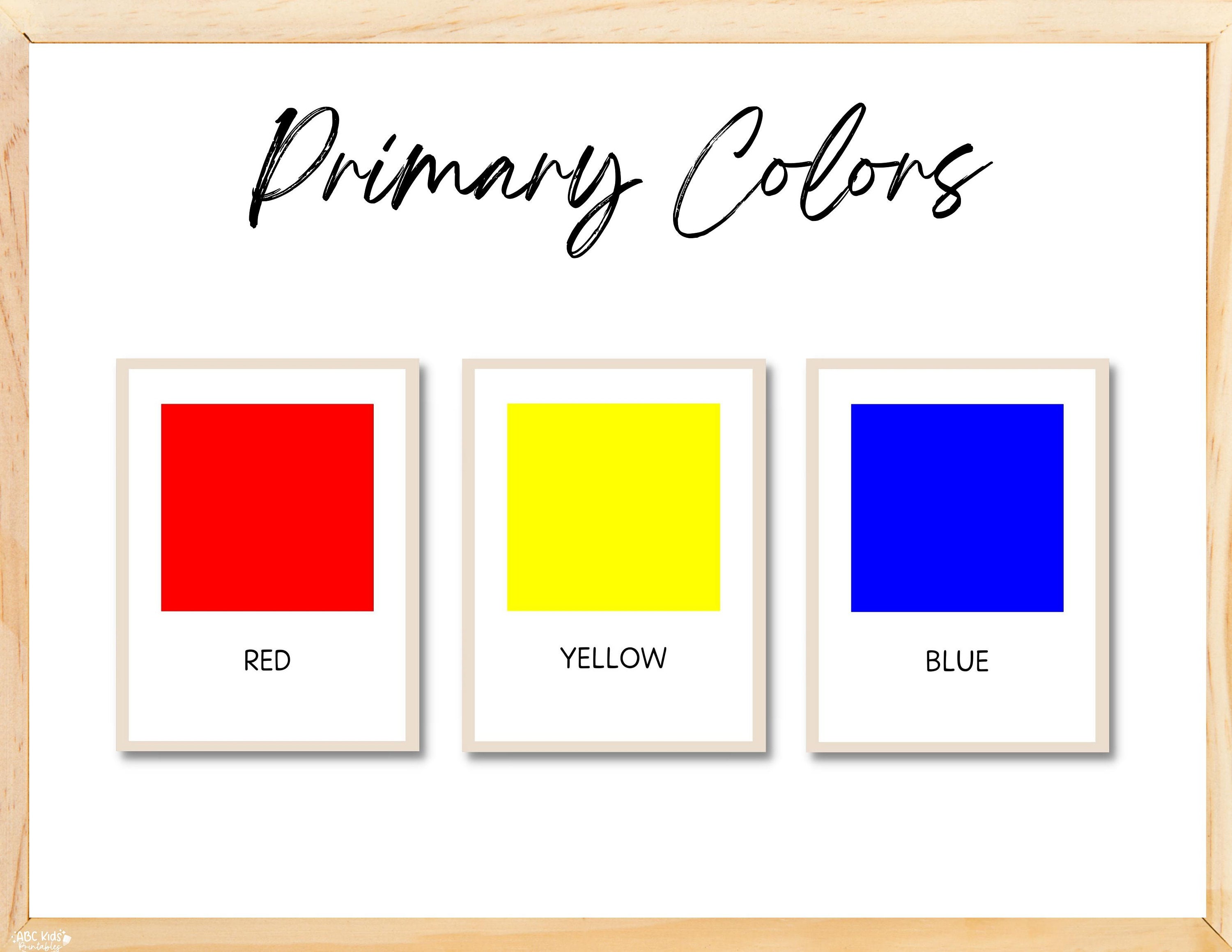 Colors Flash Cards Teaching Colors Colors Printable - Etsy