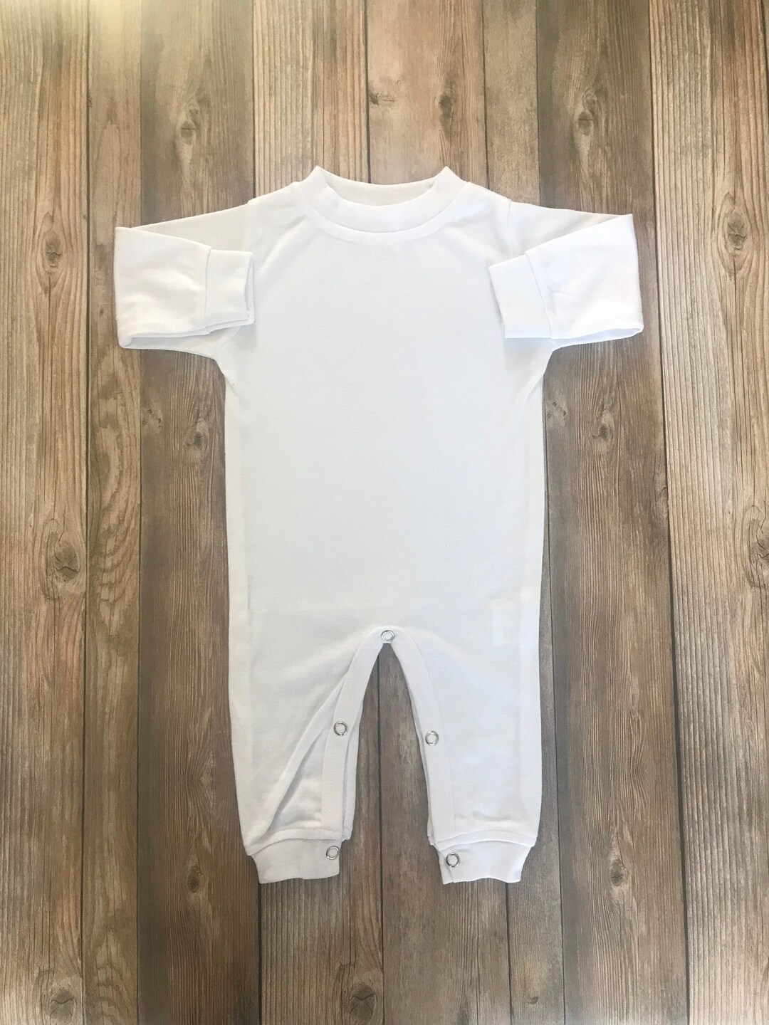 Sublimation Blanks Baby Sleep N Play Long Sleeve Crew Neck – 100% ...