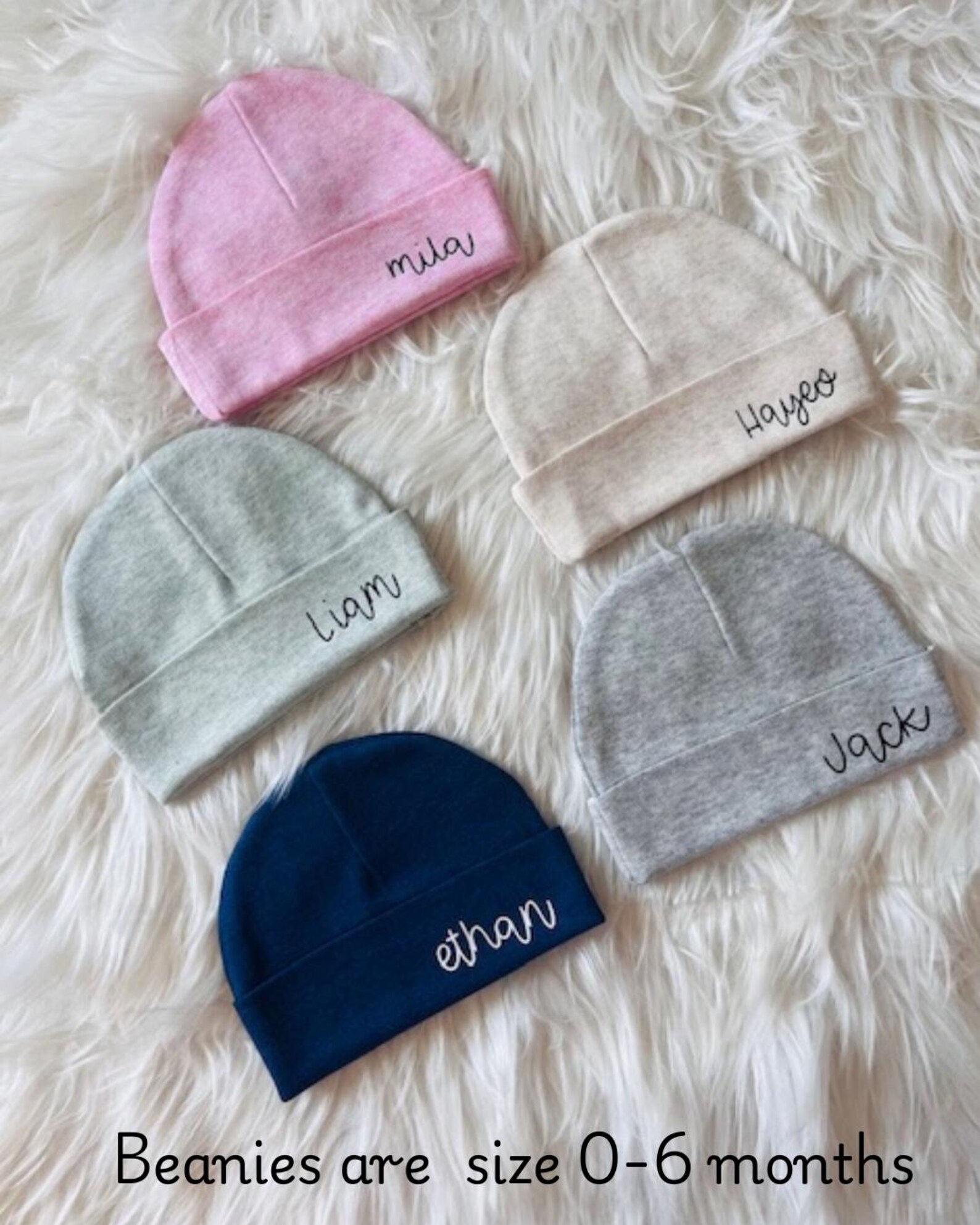 Newborn Name Hat, Personalized Baby Hat, Hospital Hat Baby, Custom Baby ...