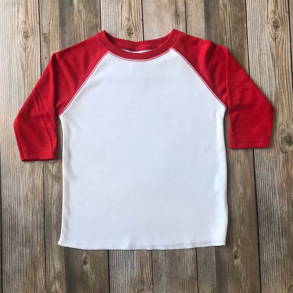 Red Raglan Polyester - Etsy