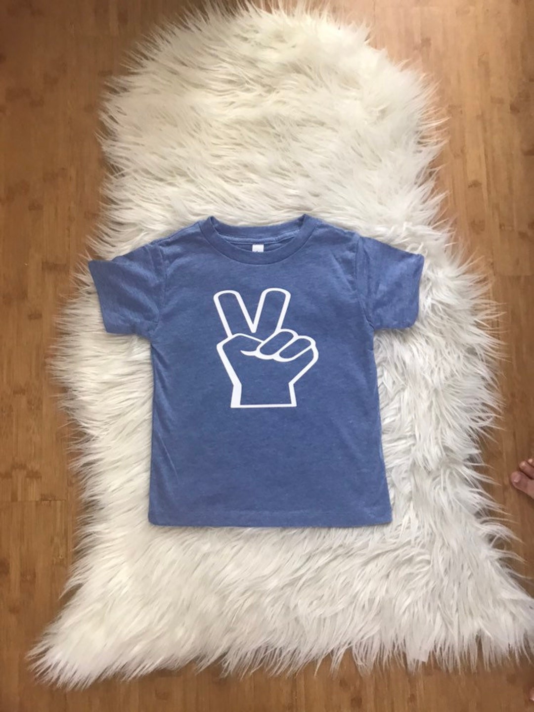 TWO Birthday Shirt - Peace Sign Tee- Second Birthday Shirt - 2 Year Old ...