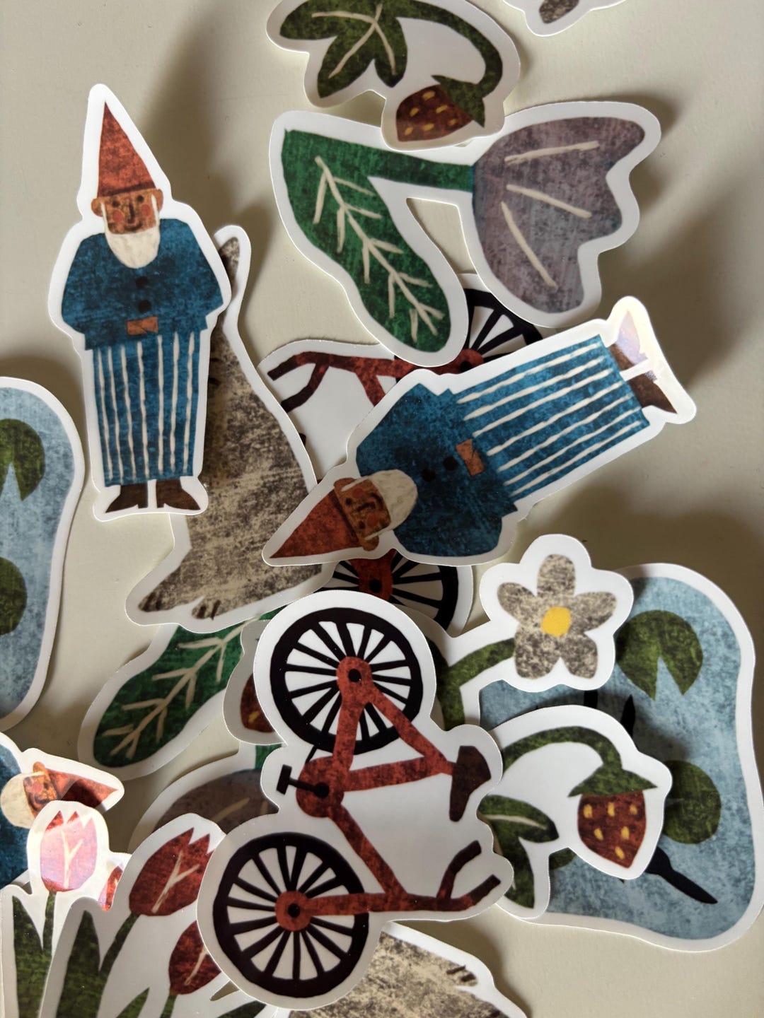 Spring Die Cut Stickers | Set of 7 Hand Drawn Journal and Scrapbook ...