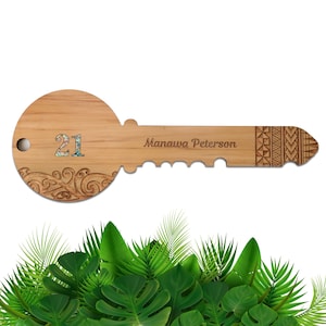 21st Birthday Key | Maori & Pasifika | Made in New Zealand | Heart Rimu ...