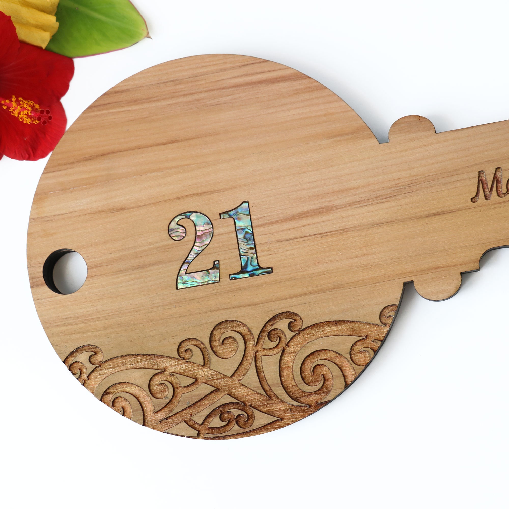 21st Birthday Key | Maori & Pasifika | Made in New Zealand | Heart Rimu ...