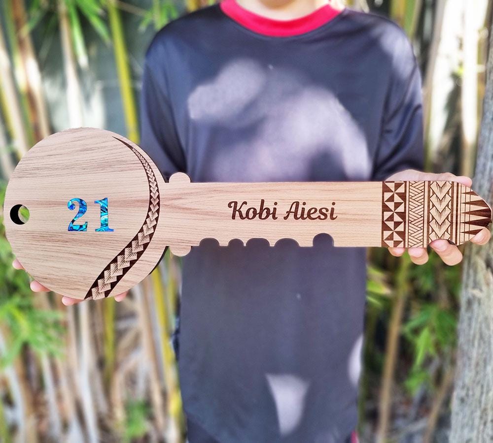 21st Birthday Key | Maori & Pasifika | Made in New Zealand | Heart Rimu ...