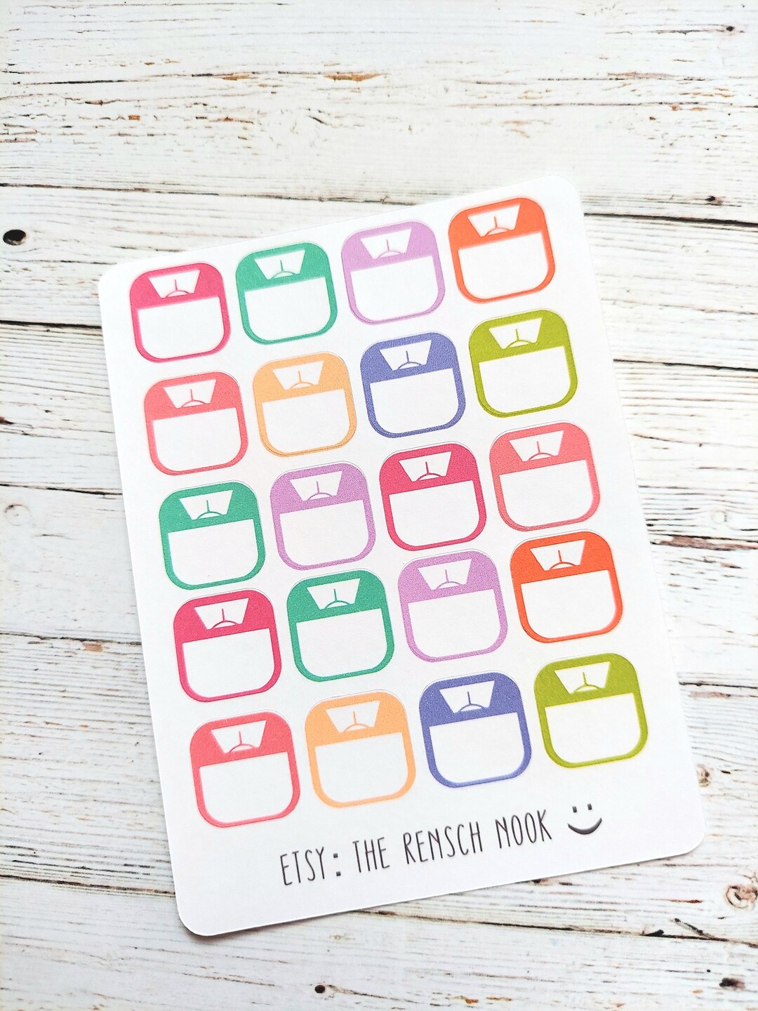 Scale Weigh in Planner Stickers - 0005 - Happy Planner - Gift - Daily ...
