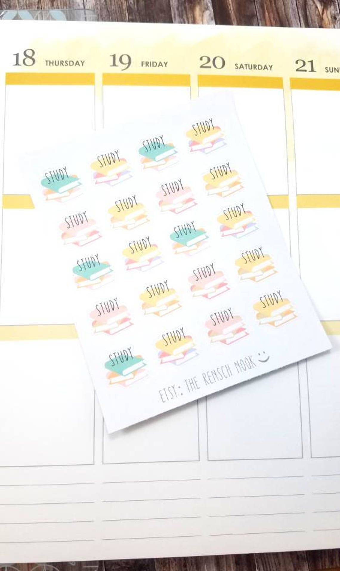 Study Planner Stickers 0029 Teacher and Student Planner - Etsy