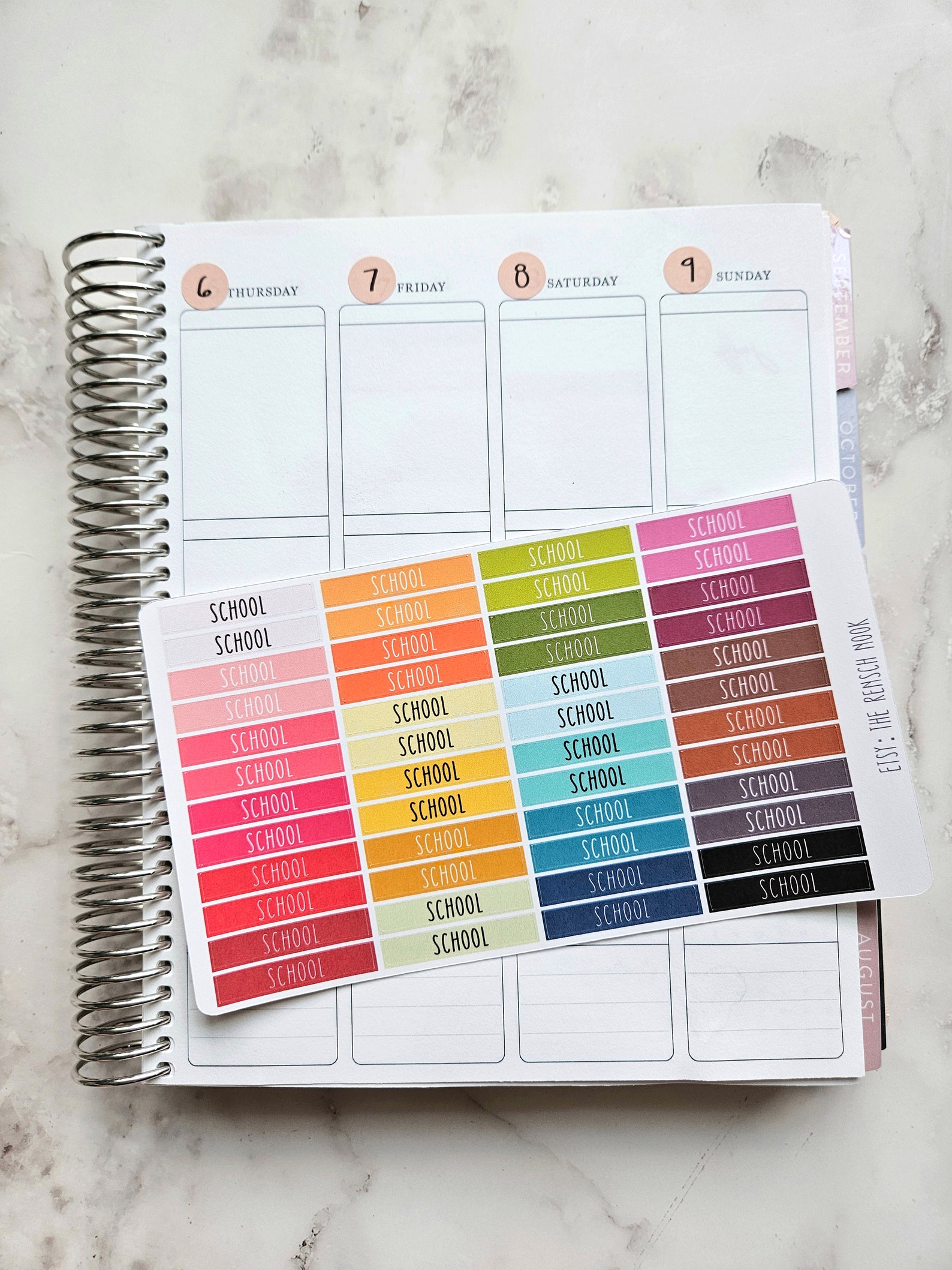 Remember Header Planner Stickers - Etsy