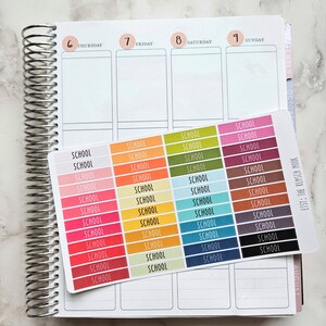 Remember Header Planner Stickers - Etsy