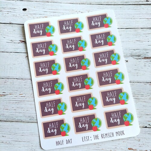 School Supplies Planner Stickers HS61 Teacher and Student - Etsy