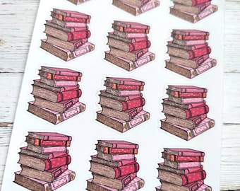 February Monthly Book Challenge Stickers set of 4 Item 873 - Etsy
