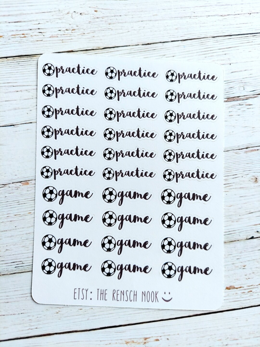 Soccer Practice and Game Planner Stickers - 0072 - Etsy
