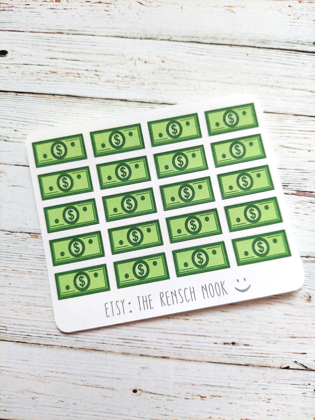Money Planner Stickers - 0001 - Happy Planner - Pay Day - Dollar Bill ...