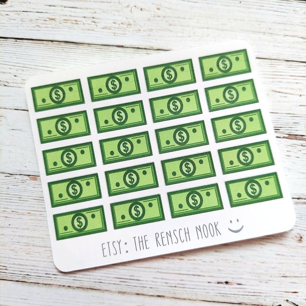Dollar Bill Stickers - Etsy