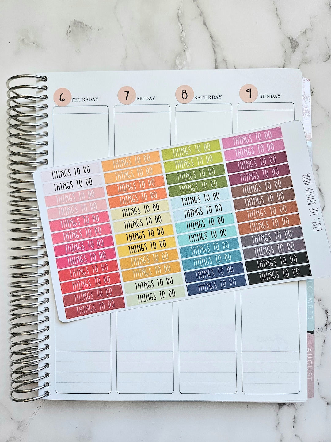 Things to Do Header Planner Stickers - Etsy