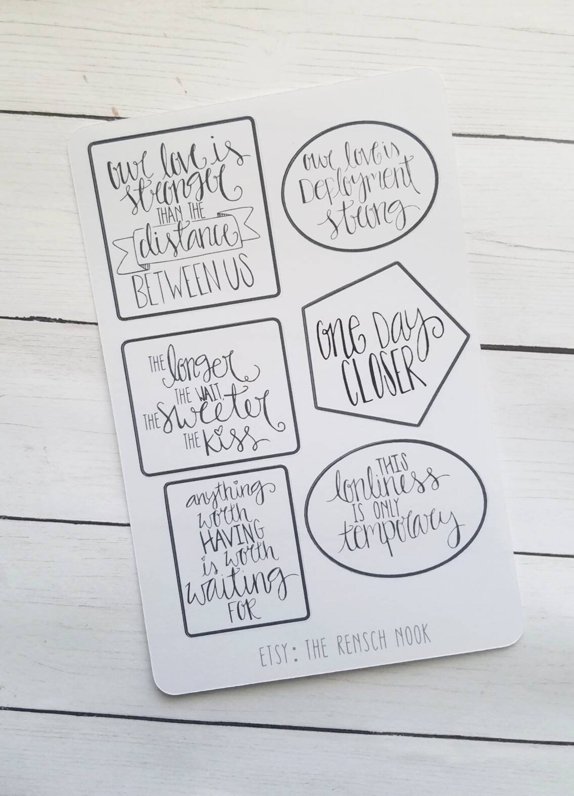 Deployment Countdown Planner Stickers – Military Spouse Gift - Etsy