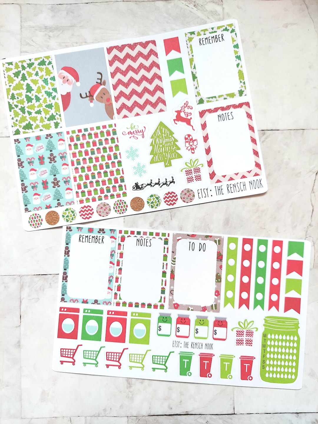 Christmas Planner Stickers HS05 Happy Planner Monthly Weekly Stickers ...