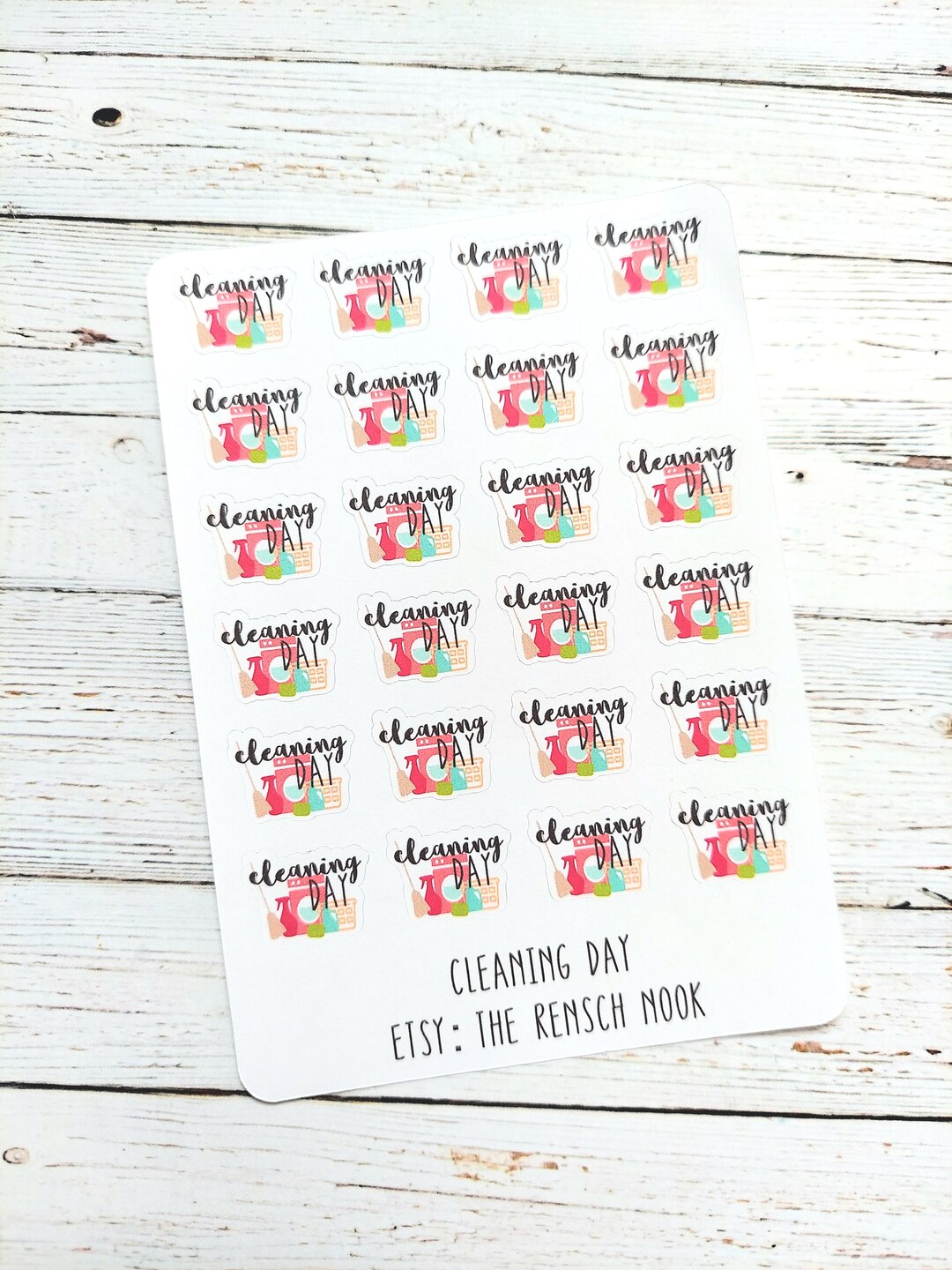 Cleaning Day Planner Stickers - 0036 - Happy Planner - Gift - Gift for ...