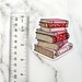 Heart Book Stack Vinyl Sticker Waterproof, Dishwasher Safe Sticker ...