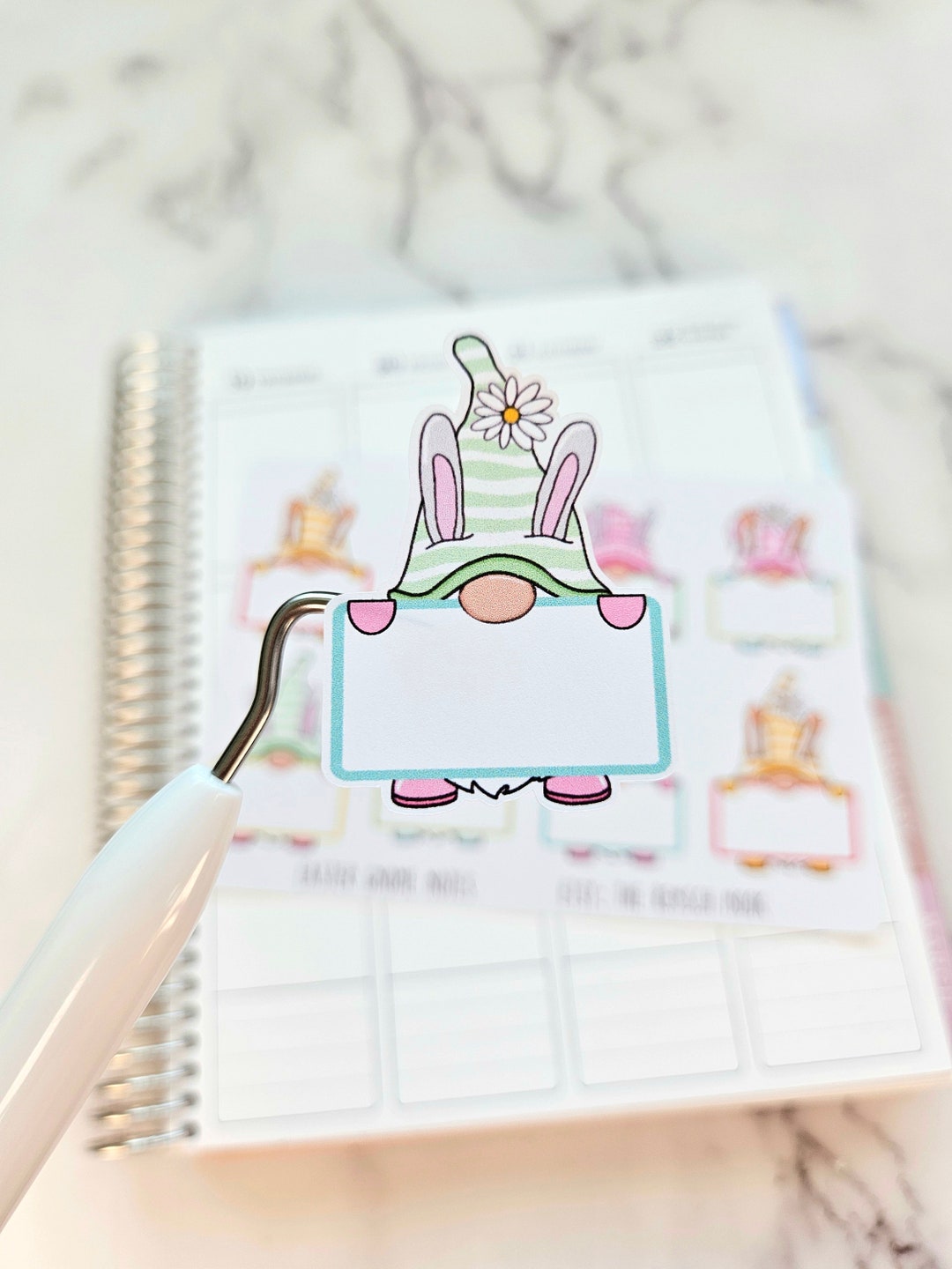 Easter Gnome Notes Planner Stickers - Etsy