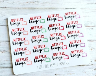 Netflix Planner Stickers - Etsy