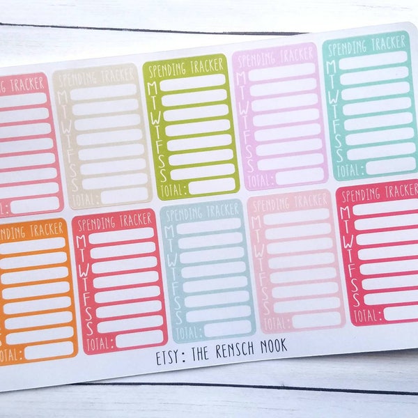Spending Tracker Digital - Etsy