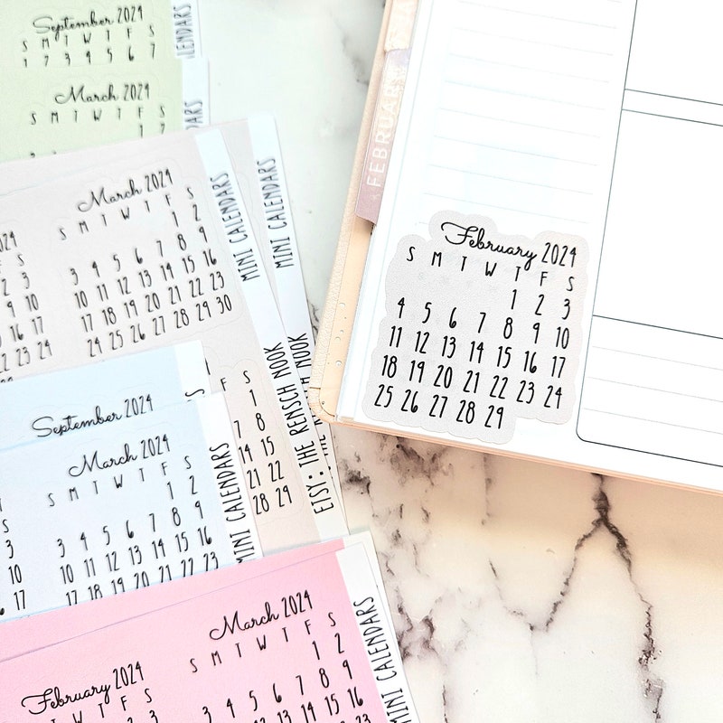 Mini Calendars - Etsy