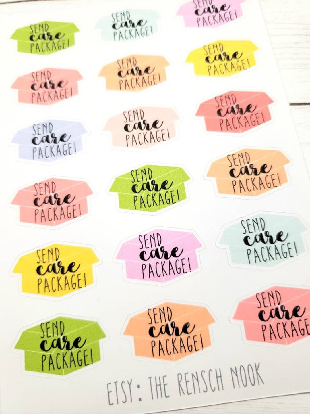 Send Care Package Planner Stickers - 0042 - Deployment - Gift for Her ...