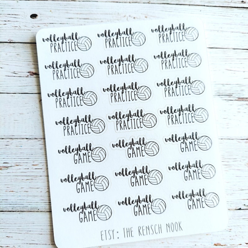 Volleyball Stickers - Etsy