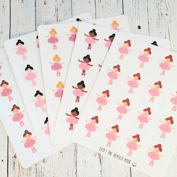 Ballet Stickers - Etsy