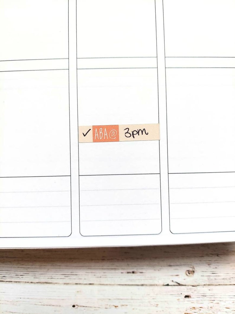 ABA Therapy Checklist Planner Stickers 0161 Appointment - Etsy