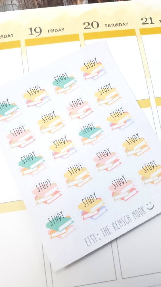 Study Planner Stickers 0029 Teacher and Student Planner - Etsy