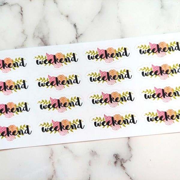 Weekend Stickers - Etsy