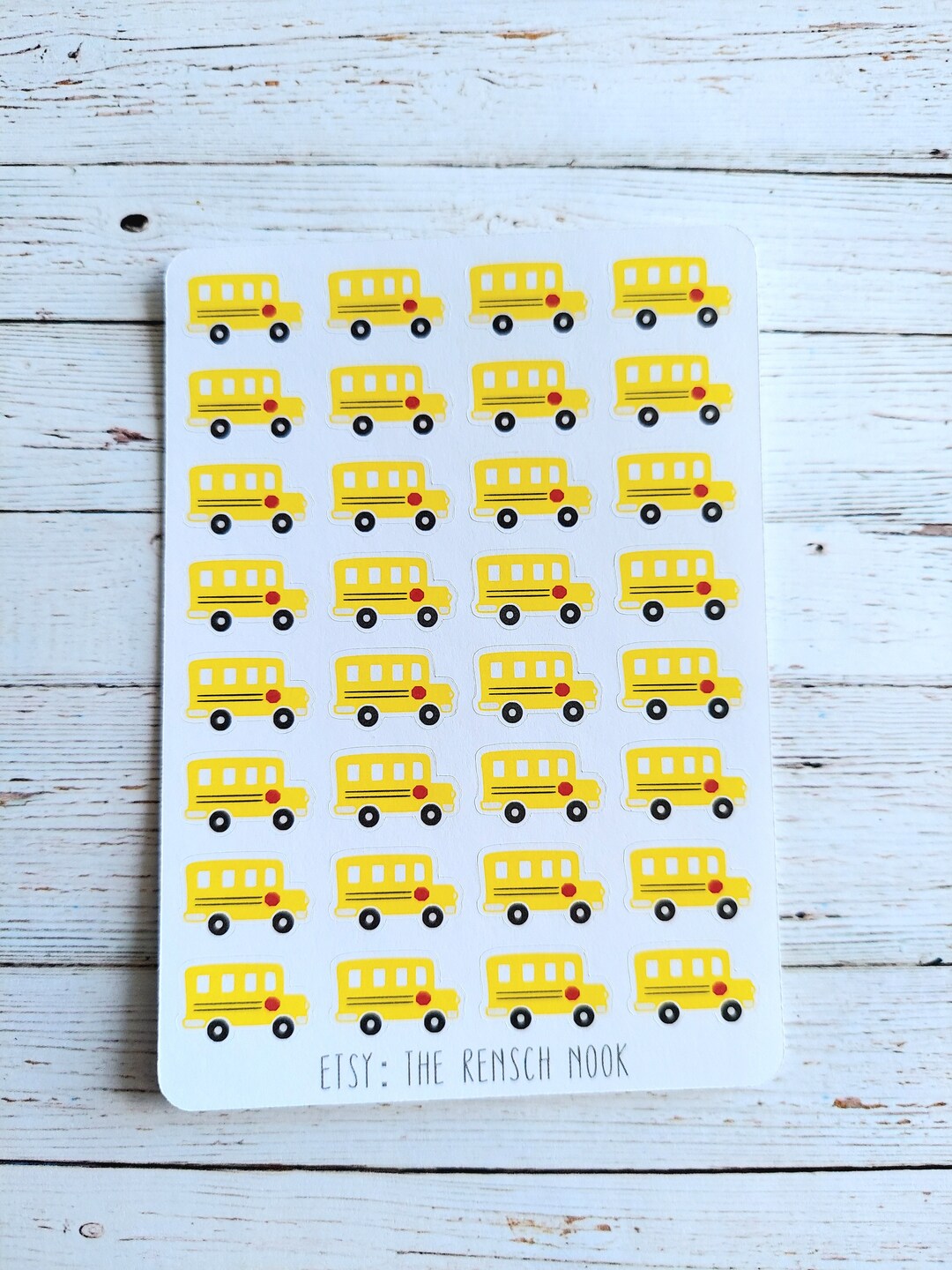 School Bus Planner Stickers - 0099 - Teacher and Student Planner ...