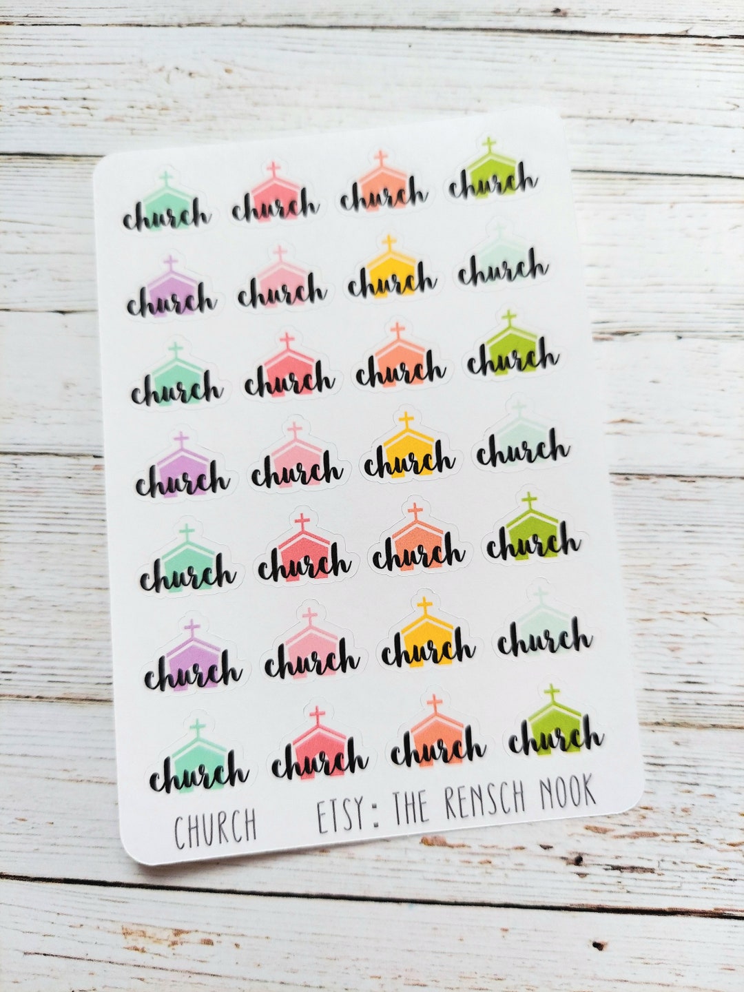 Church Planner Stickers - 0047 - Happy Planner - Life Planner ...