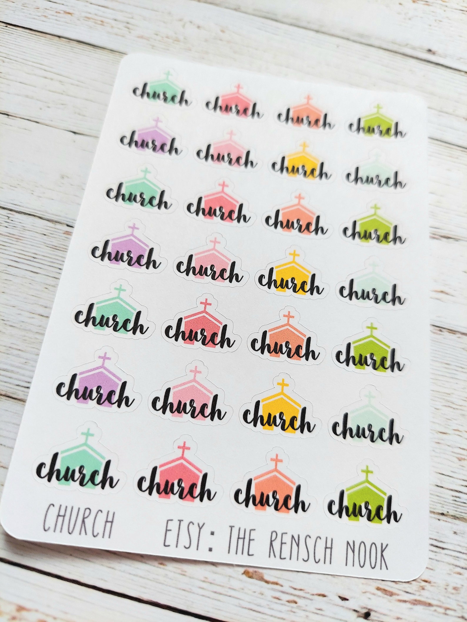 Church Planner Stickers - Religious Themed - Etsy