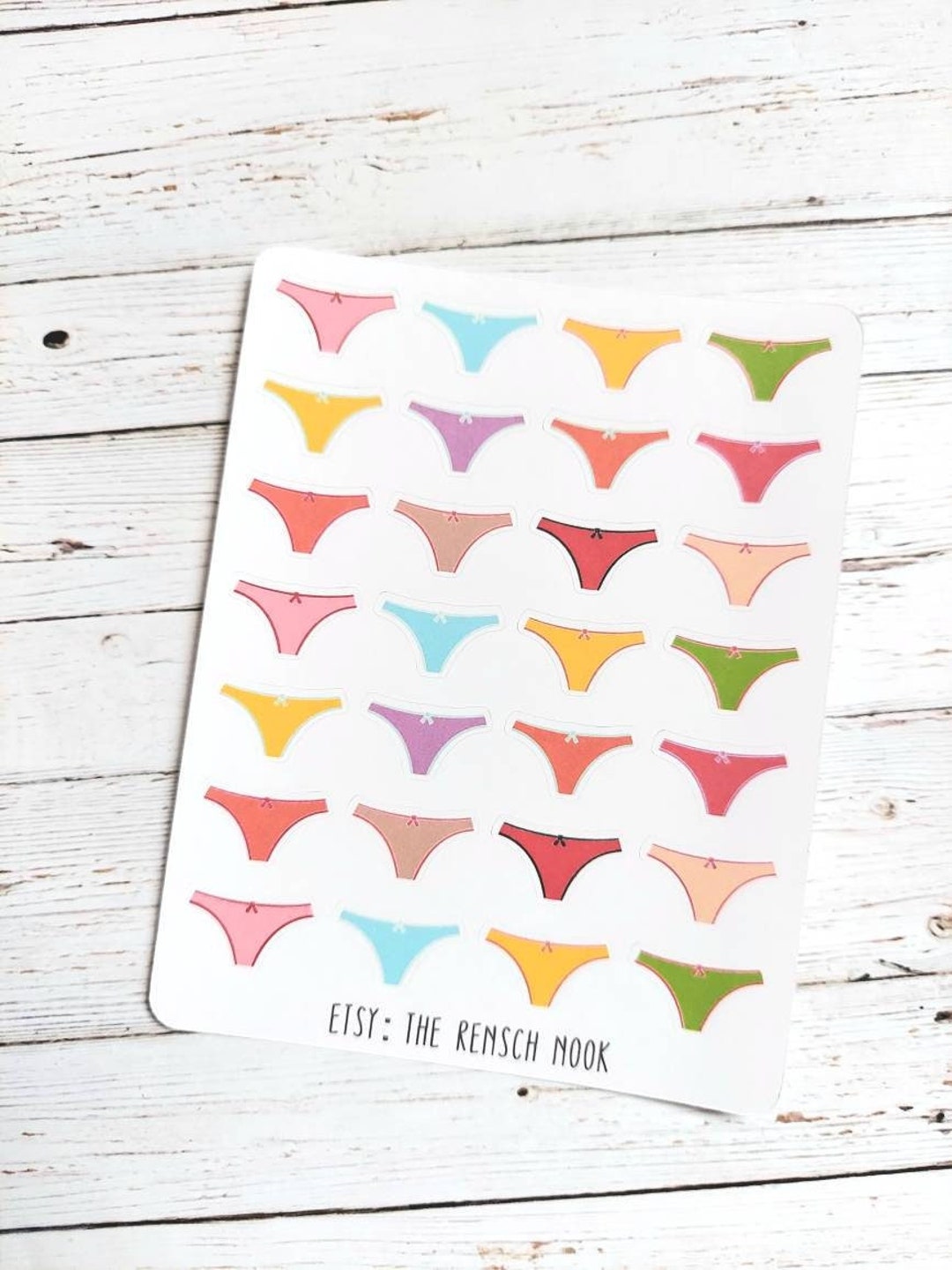 Period Tracker Planner Stickers - 0197 - Intimacy Tracker - Panty ...