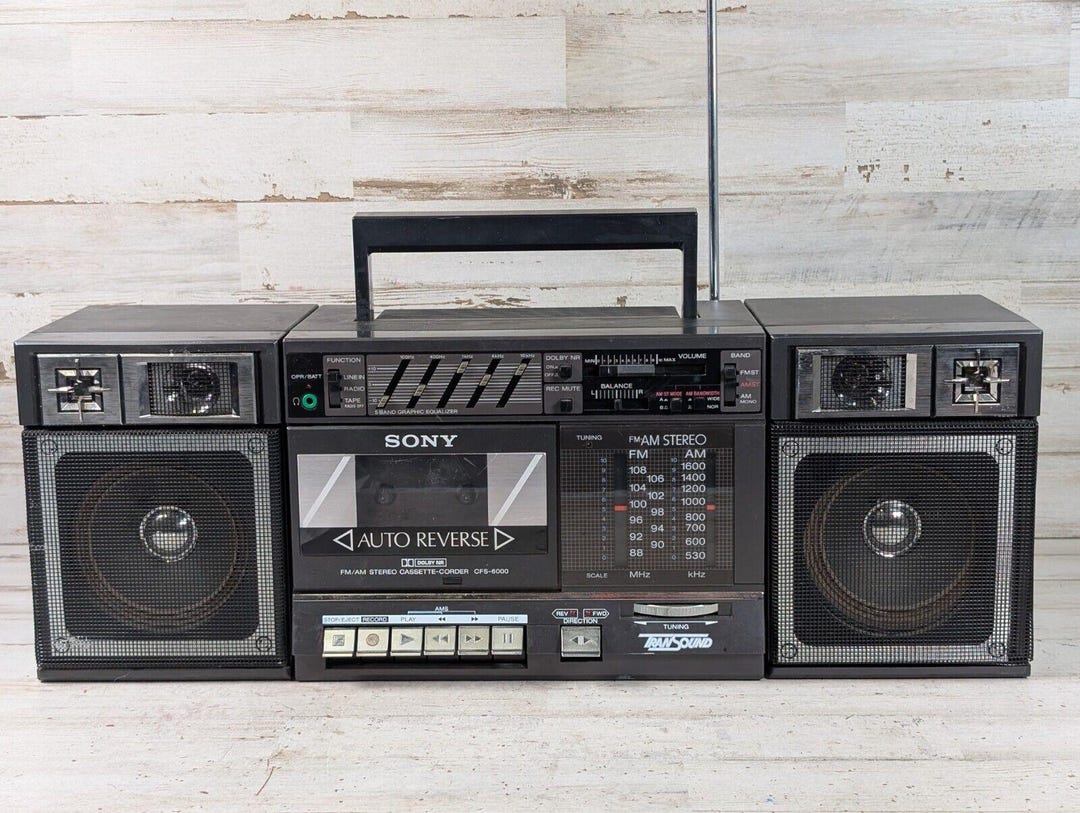 Sony CFS-6000 Fm/am Radio Cassette Player Boombox Parts/repair READ - Etsy