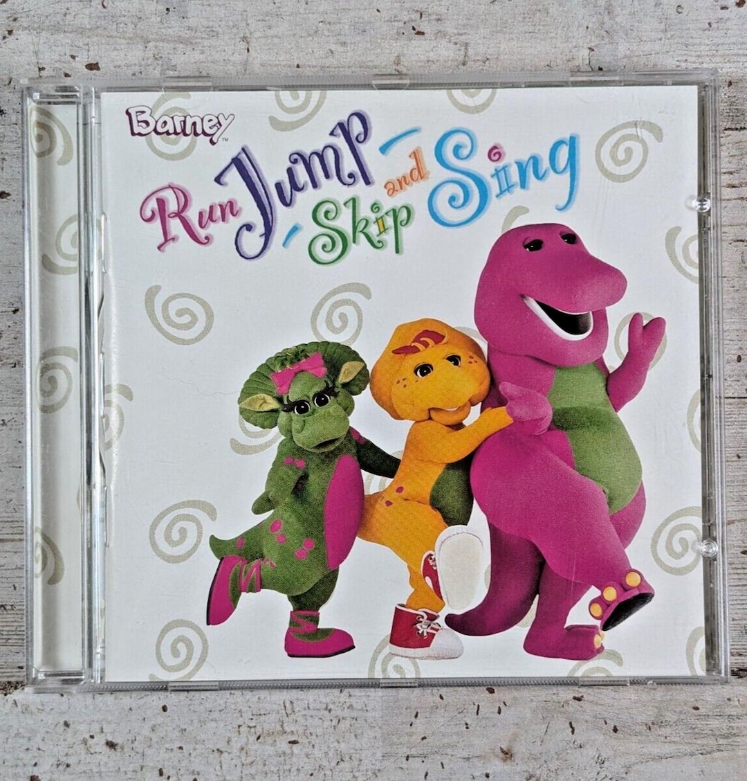 Barney Run Jump Skip and Sing CD 2003 Childrens Music W Lyric Book - Etsy