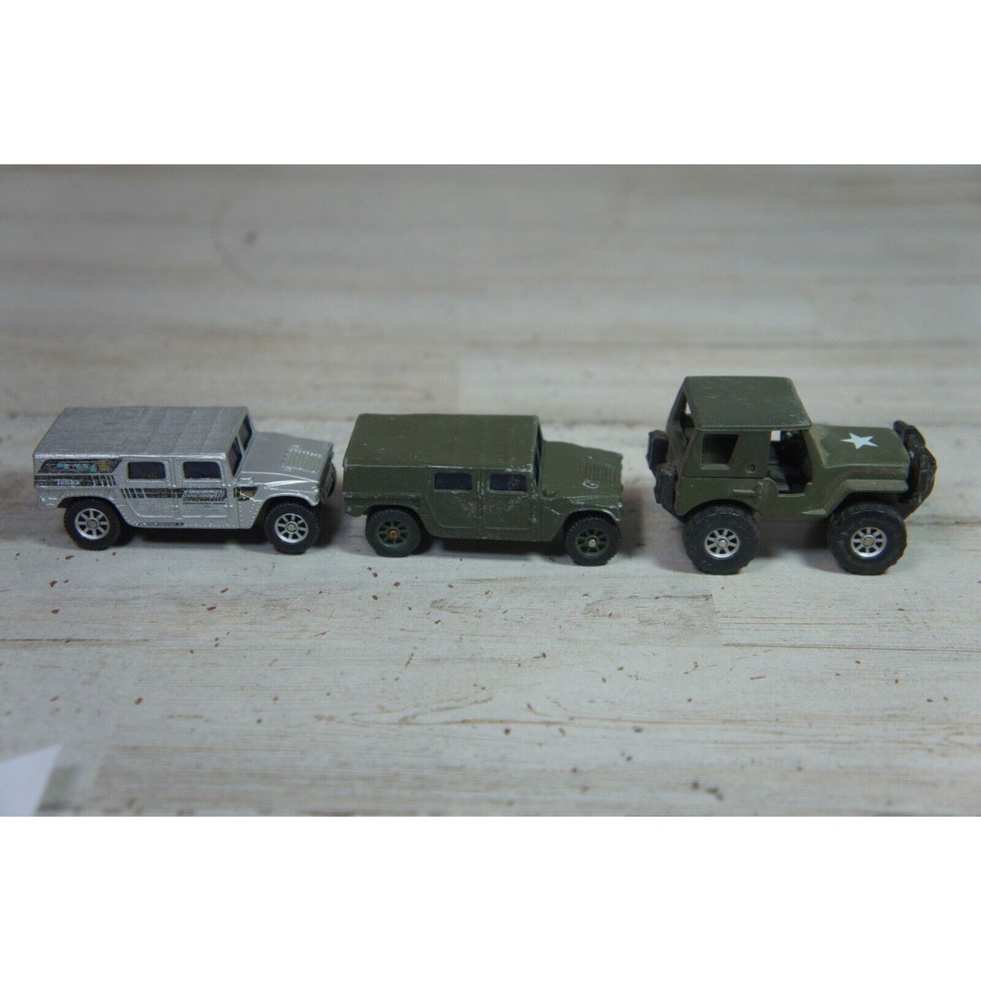 Lot 3 Maisto Small Humvee Ford GP Green Silver 2.5" Diecast Cars - Etsy