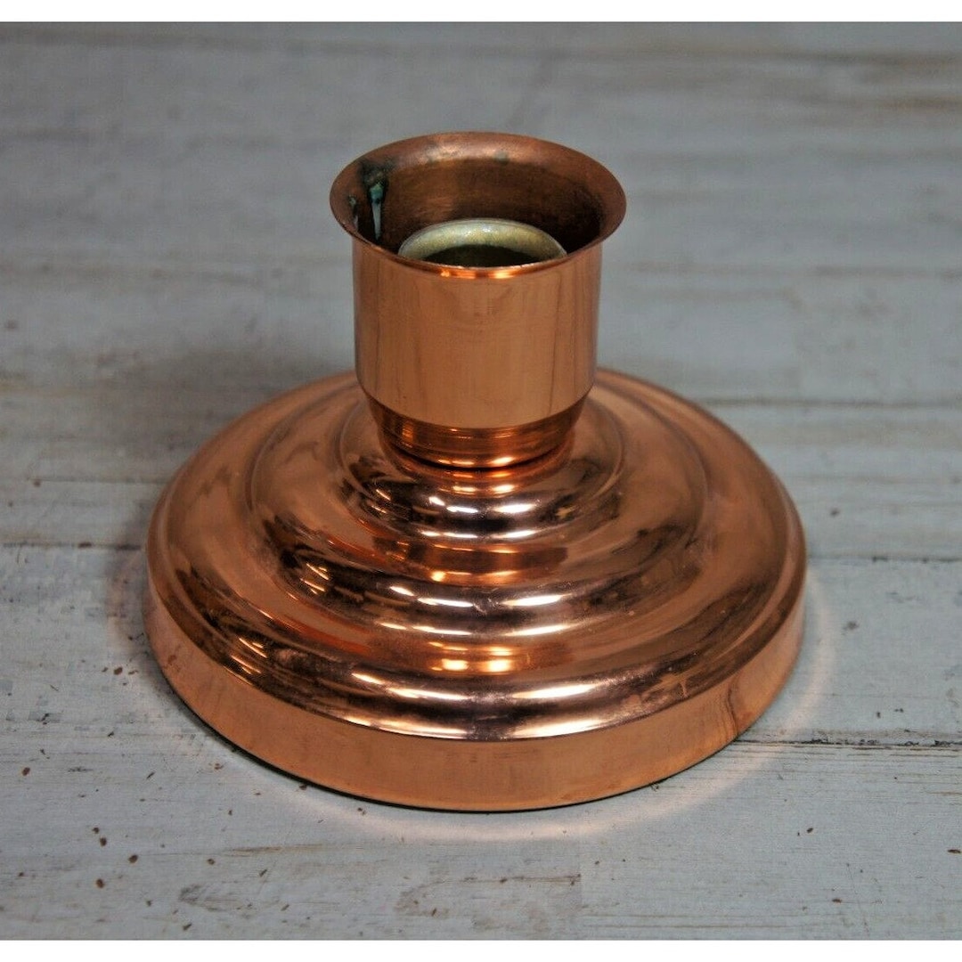 Vintage Copper Craft Topeka Kansas Copper Taper Candle Candlestick ...