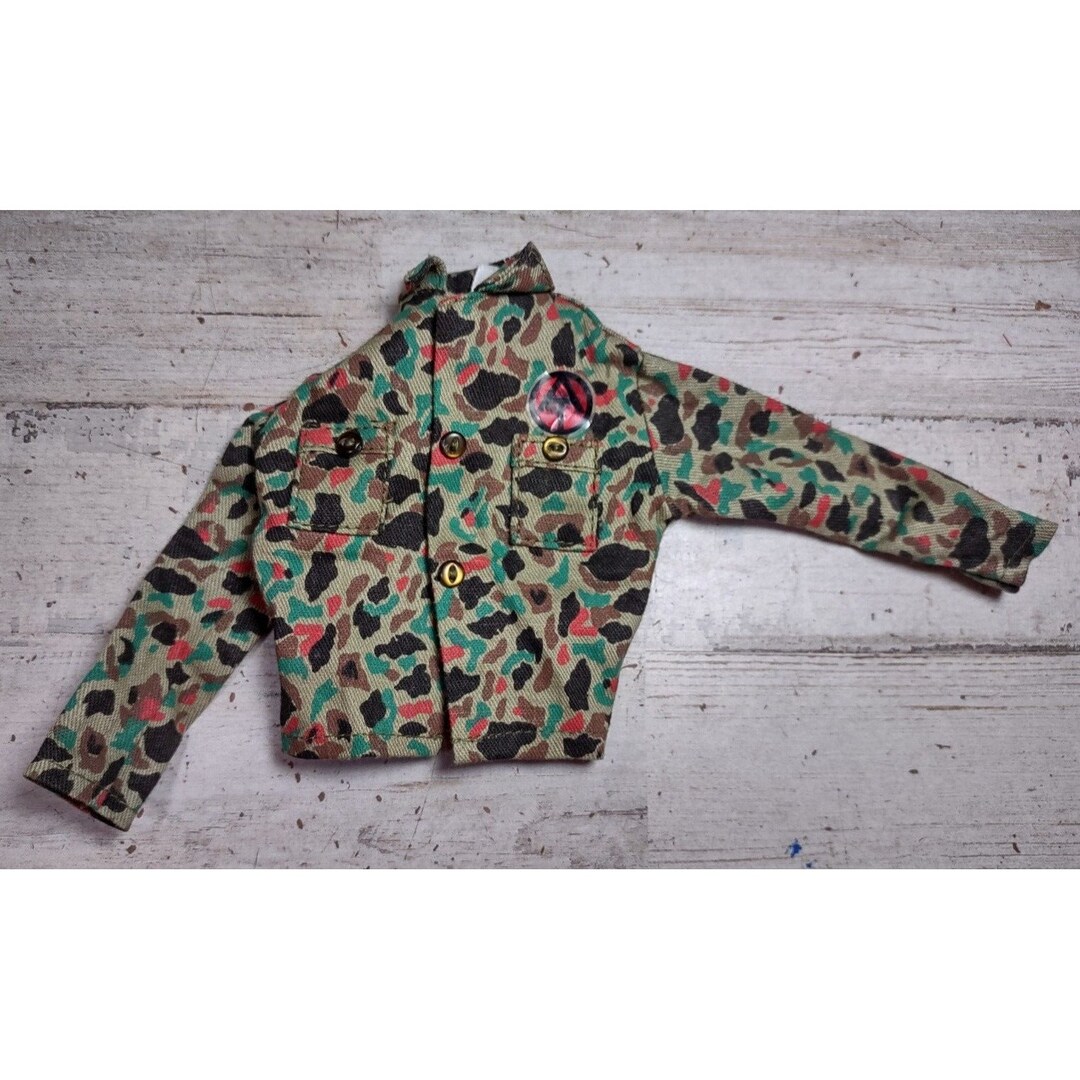 Vintage 1960s GI Joe Hasbro Action Marine Camouflage Camo Shirt Uniform ...