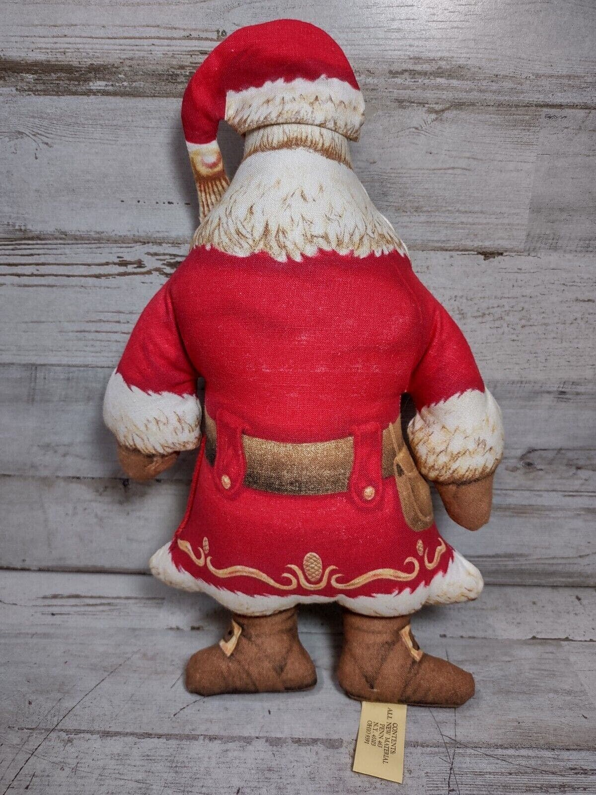 Vintage the Toy Works Plush Fabric Pillow Santa Claus Toy Decoration W ...