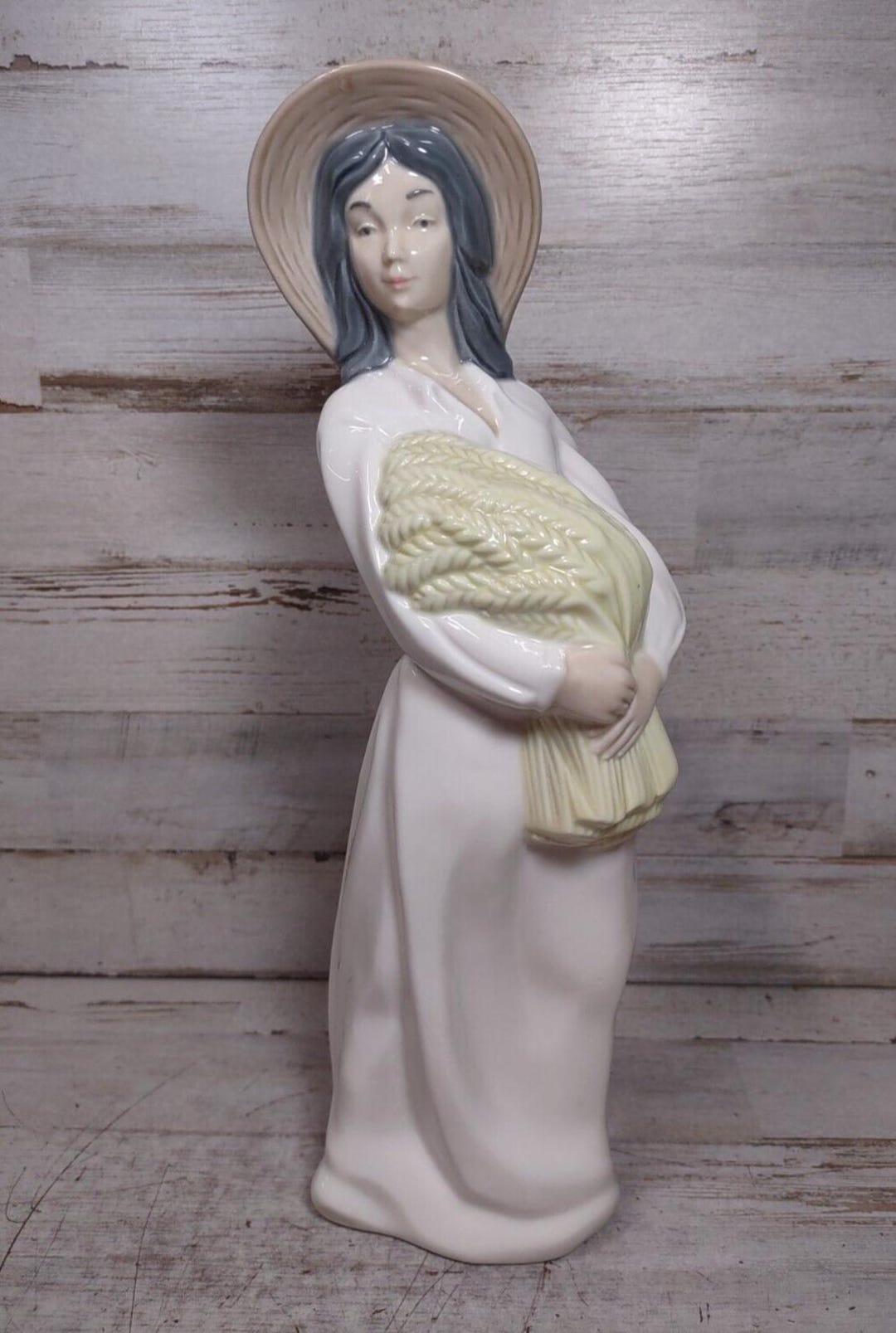 Vintage Gabriel Spanish Porcelain Figurine Woman With Wheat and Hat ...