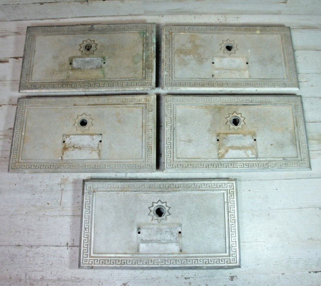 Lot of 5 Vtg Corbin Post Office PO Box Cast Door Plates 1960s 12x7 ...