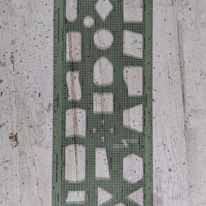 Vintage IBM Flowcharting Template Flowchart Stencil GX-20-8020-1 W ...